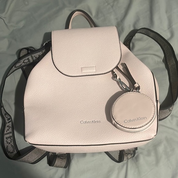 Calvin Klein | Bags | Calvin Klein Pink Leather Backpack Purse | Poshmark